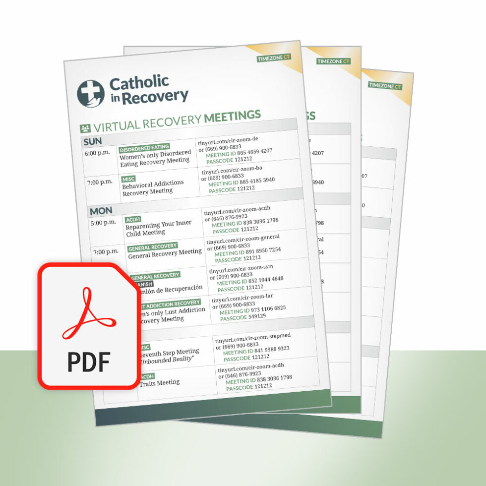 Meetings | Catholic in Recovery